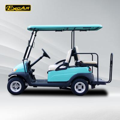 China Low Noise AC Electric Golf Cart for Resort Patrol, 4 Passenger Layout, 135mm Ground Clearance and Lithium Power Pack for sale