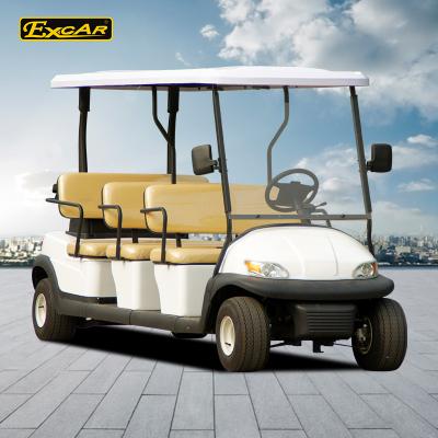 China EXCAR 8-Seater Electric Golf Buggy 48V 3.7KW with Aluminum Chassis 4292x1219x1828mm Dimensions for sale