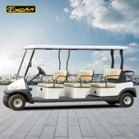 China EXCAR 8-Seater Electric Golf Buggy 48V 3.7KW with Aluminum Chassis 4292x1219x1828mm Dimensions for sale