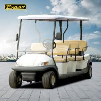 China EXCAR 8-Seater Electric Golf Buggy 48V 3.7KW with Aluminum Chassis 4292x1219x1828mm Dimensions for sale