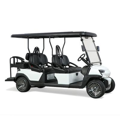 China 4+2 Seater Lifted Hunting Golf Car 48V 5KW AC Electric Golf Cart for Off-Road Use for sale