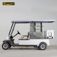 China Aluminum Electric Food Cart 2 Seats Buggy Car 48V 3.7KW AC Motor by Chinese Excar Manufacture for sale