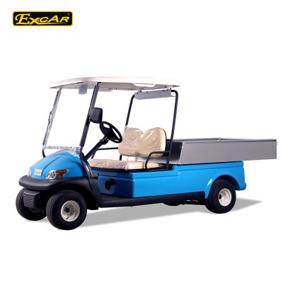 China EXCAR 48V 2-Seater Electric Hotel Buggy Car with 3350mm Length and Waterproof Accelerator for sale
