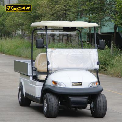 China 48V Trojan Battery Hotel Buggy Car - 2 Seats Electric Golf Cart with 600kg Load Capacity and 70-90km Range for sale