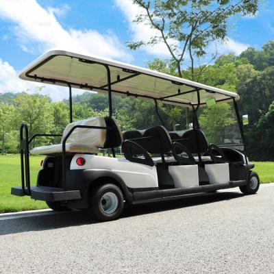 China 48V 3.7KW 8-Seater Electric Golf Buggy with Trojan Battery and 3300mm Wheelbase for sale