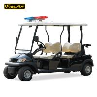 China EXCAR 4-Seat 48V 3.7KW Electric Patrol Car with LED Caution Light and Safety Features for sale