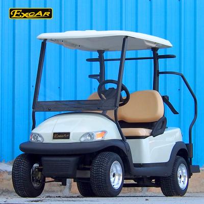 China ISO Approved Electric 2 Seater Golf Cart 48V 275A Curtis Controller Trojan Battery for sale