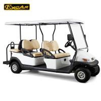 China EXCAR  CE Approved Hotel Elegant 6 Person Electric Golf Buggy/Trojan Battery for sale