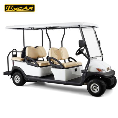 China EXCAR  CE Approved Hotel Elegant 6 Person Electric Golf Buggy/Trojan Battery for sale