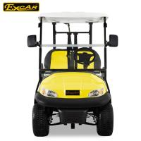 China Excar 2 Seater Electric Golf Buggy 48V 3700W ISO/CE Approved Yellow Black for sale