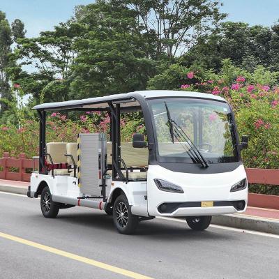 China 8 Seater Disabled Electric Sightseeing Bus 72V 7.5kW Motor Curtis Controller 300A for sale