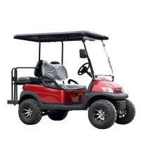 China EXCAR White Electric Hunting Cart 48V 275A with Curtis Controller - 4-Seat Off-Road Vehicle 45km/h Speed for sale