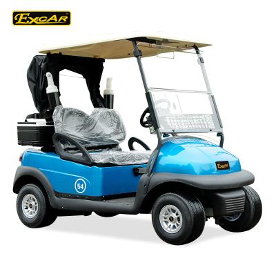 China EXCAR 2-Seater Electric Golf Car with 3.7kW Motor, 80-100km Range, and Italian Graziano Axle for sale