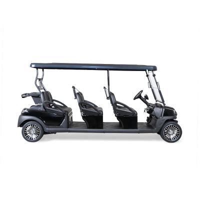 China Electric Golf Carts with 5KW AC Motor Lithium Battery and Intelligent Onboard Charger for 6 Passenger Capacity for sale