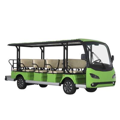 China 14 Passenger Electric Sightseeing Bus 48V 7.5KW KDS Motor Optional Color for sale