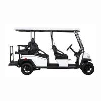 China 4+2 Person Luxury Electric Golf Cart Featuring Intelligent Onboard Charger for sale