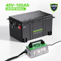 China Golf Cart Lithium Battery 51.2v 105Ah Capacity Built-in BMS Protection Fast Charging Stable Output for sale