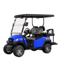 China Yellow Electric Hunting Cart 4 Seater with Roof Windshield 25 km/h 48V for sale