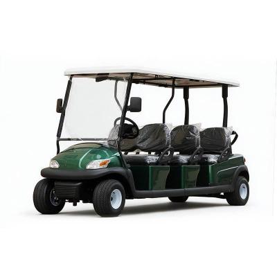 China Corrosion Resistant 6 Seater Electric Golf Cart 48V 25km/h with LED Lights and Horn for sale