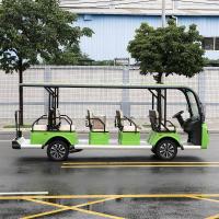 China Green / Black Rustproof Body electric sightseeing bus tour 1 year Warranty for sale