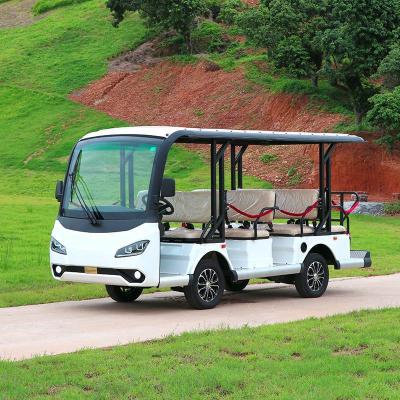 China 11 Seats Electric Sightseeing Car 72V 7.5KW AC Motor Tourist Vehicle for sale