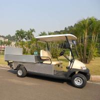China Beige Two Seater Electric Hotel Buggy Car with 48V Motor - 45 km/h Speed, 90 km Range Utility Vehicle for sale