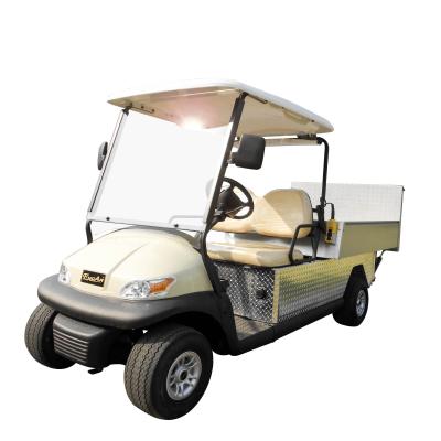 China Beige Two Seater Electric Hotel Buggy Car with 48V Motor - 45 km/h Speed, 90 km Range Utility Vehicle for sale