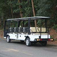 China EXCAR White 14 Seater Electric Sightseeing Bus 72V with Trojan Battery - 45 km/h Speed & 80 km Range for sale