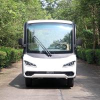China EXCAR White 14 Seater Electric Sightseeing Bus 72V with Trojan Battery - 45 km/h Speed & 80 km Range for sale