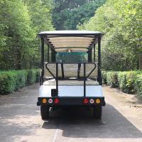 China EXCAR White 14 Seater Electric Sightseeing Bus 72V with Trojan Battery - 45 km/h Speed & 80 km Range for sale