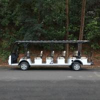 China EXCAR White 14 Seater Electric Sightseeing Bus 72V with Trojan Battery - 45 km/h Speed & 80 km Range for sale