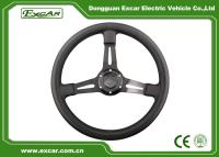 China Universal Golf Cart Steering Wheel with Premium Leather Grip - Compatible with Club Car, EZGO, Yamaha Models - Requires Adapter for sale