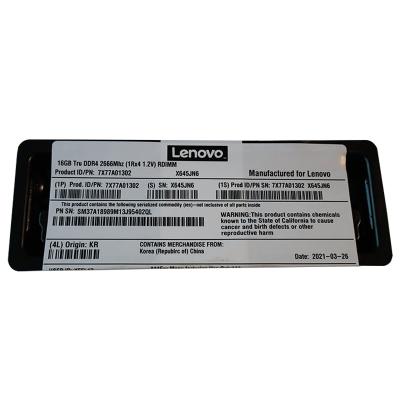 China Lenovo 32GB DDR4 2666MHz 2Rx4 Server Memory for SR650V2 SR650V3 SR630V2 SR630V3 Systems for sale