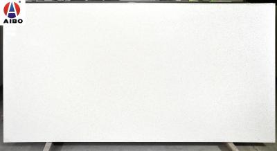 China Slip Resistance Artificial White Crystal Quartz Stone Slab For Bathroomtop for sale