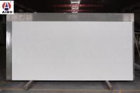 China White Mirror Artificial Quartz Slab 3200x1800mm for Vanity Island Bench Top for sale
