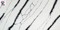 China Marble Quartz Kitchen Countertops Worktops Panda White Color 3200*1600mm for sale