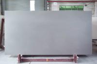 China Non-Toxic Grey Quartz Stone Slabs 93% Quartz Content in 3000×1400mm to 3200×1800mm Sizes with Brushed Finish for sale