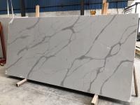 China Antifouling Artificial Calacatta Quartz Stone Kitchen Countertops 30mm for sale