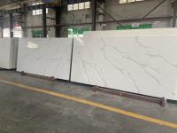 China Antifouling Artificial Calacatta Quartz Stone Kitchen Countertops 30mm for sale