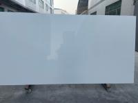 China White Shimmer Quartz Stone Slab flooring for commerical project countertop for sale