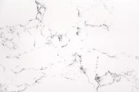 China Carrara White Highly Imtimated Artificial Quartz  Grey Kitchen Countertop for sale