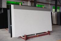 China Carrara White Highly Imtimated Artificial Quartz  Grey Kitchen Countertop for sale