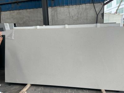 China Beige Quartz Stone Slab 3000x1400mm with Shell Design for Home and Hotel Decoration for sale