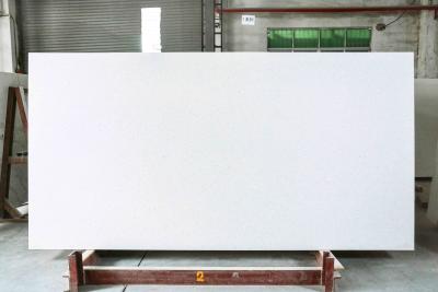 China 8mm Translucent Classic Artificial Quartz Countertop in White - 3200x1600mm Slab with Multiple Thickness Options for sale