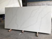 China Calacatta Gold Quartz Slab 3200x1800mm Engineered Stone for Kitchen Countertop Backsplash for sale