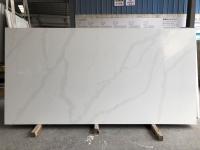 China Calacatta Gold Quartz Slab 3200x1800mm Engineered Stone for Kitchen Countertop Backsplash for sale