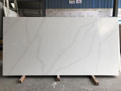 China Calacatta Gold Quartz Slab 3200x1800mm Engineered Stone for Kitchen Countertop Backsplash for sale