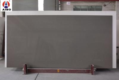 China Dark Grey Quartz Countertops 3200x1600mm Commercial Grade with Scratch Resistance for sale