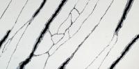 China Panda White Calacatta Quartz Stone Slab 3200x1600mm Engineered Marble for Kitchen Countertop for sale