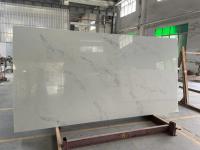 China 6.5 Mohs Artificial White Quartz Stone Slab Statuario Maximus 5031 Calcatta 3200x1600mm for sale